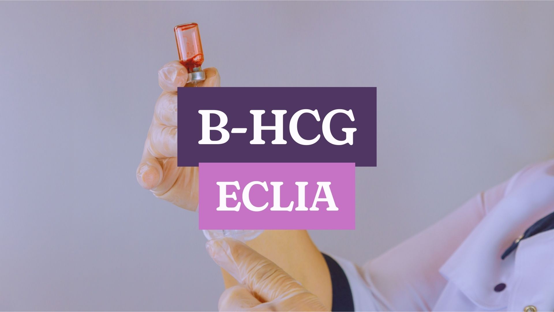 B-HCG (ECLIA) by Hi-Precision at SUCAT | Hati Health