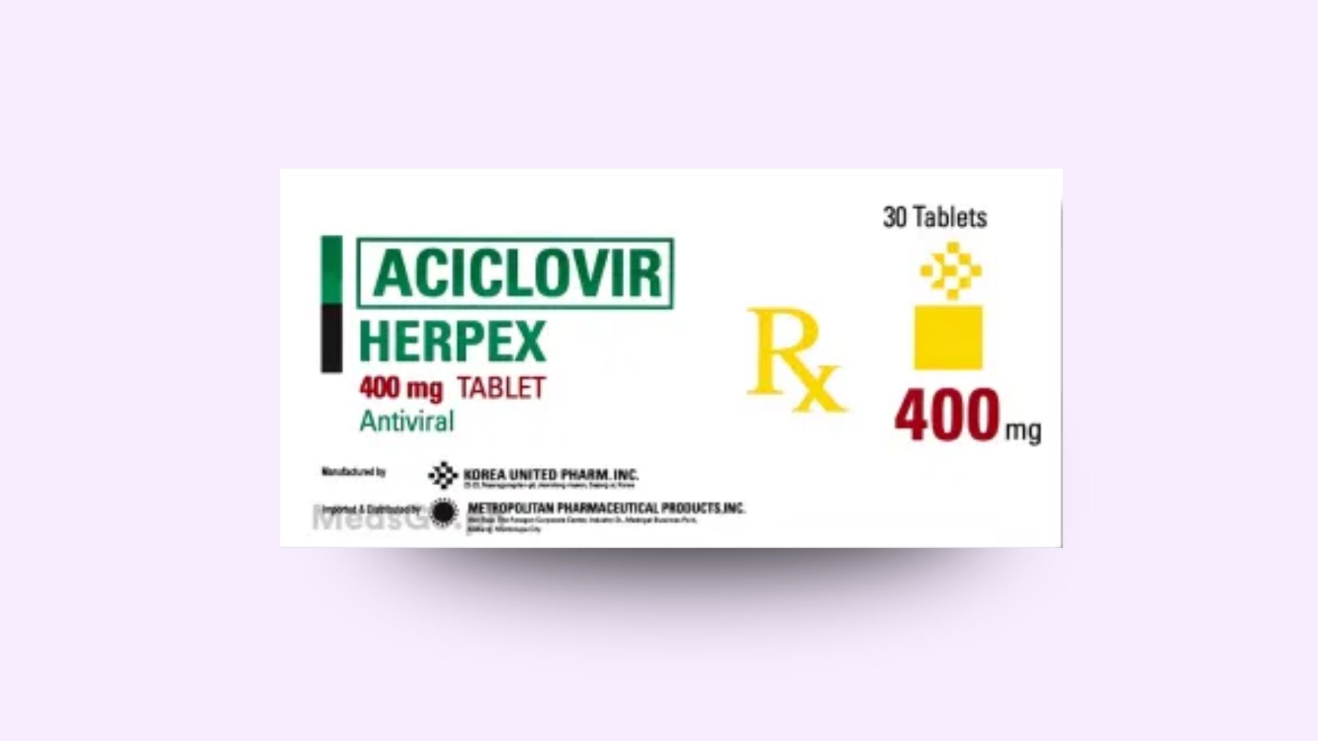 HERPEX / Aciclovir / 400mg - Tablet 1's | Hati Health