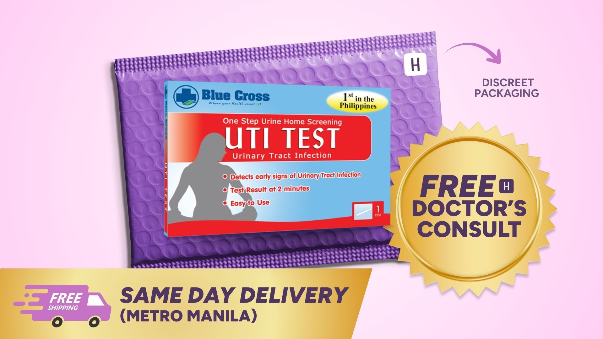 Blue Cross Urinary Tract Infection Home Screening Kit