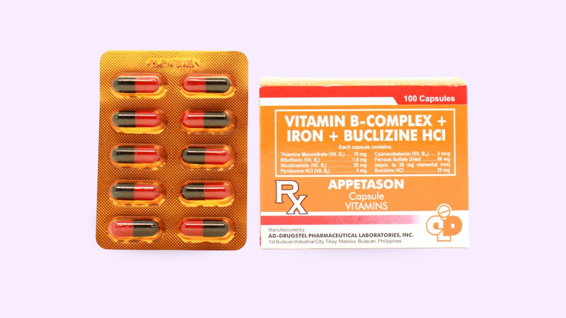 APPETASON / Vitamin B Complex / Iron / Buclizine / Capsule 1s