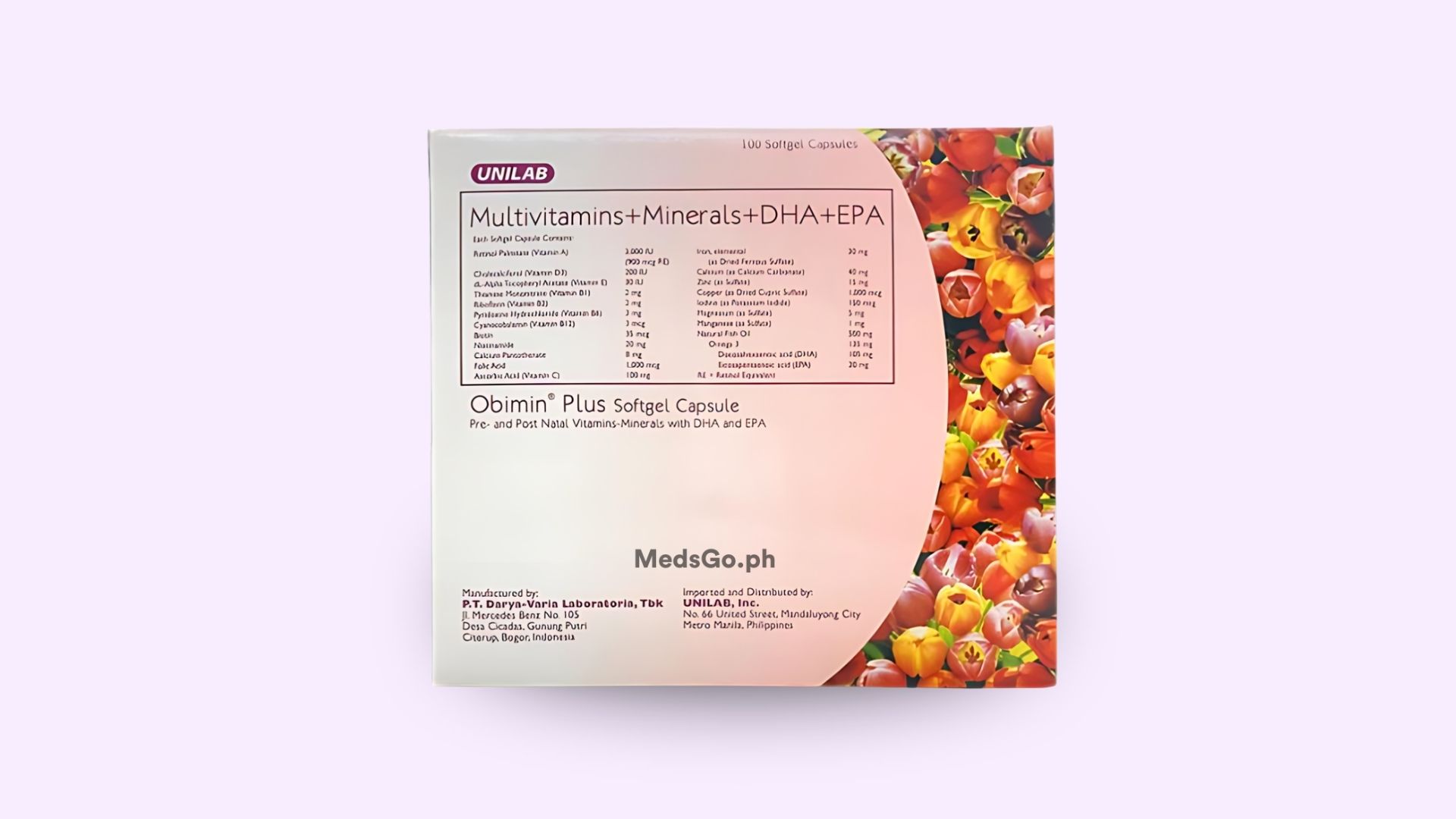 OBIMIN PLUS / Multivitamins / Minerals / DHA / EPA Softgel Capsule 1's