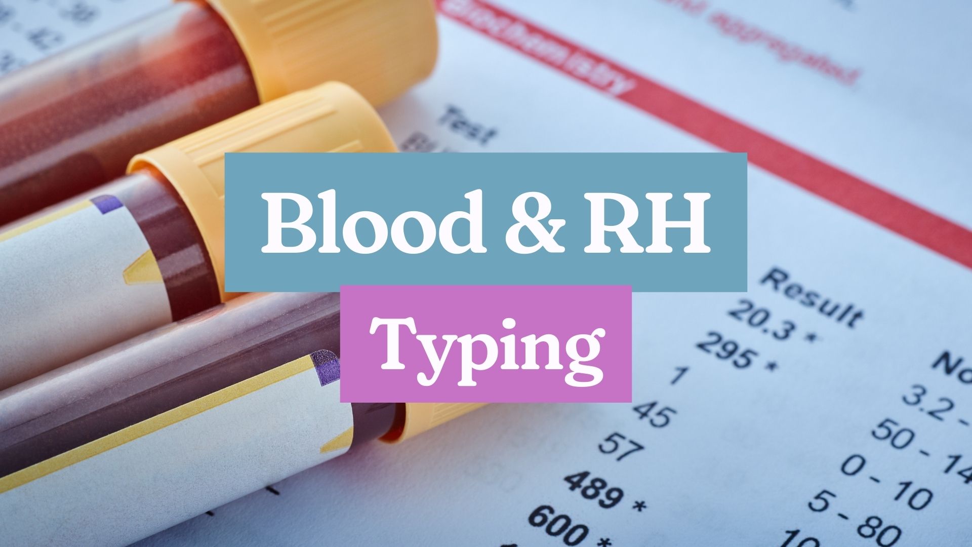 Blood & Rh Typing All Schedules | Hati Health