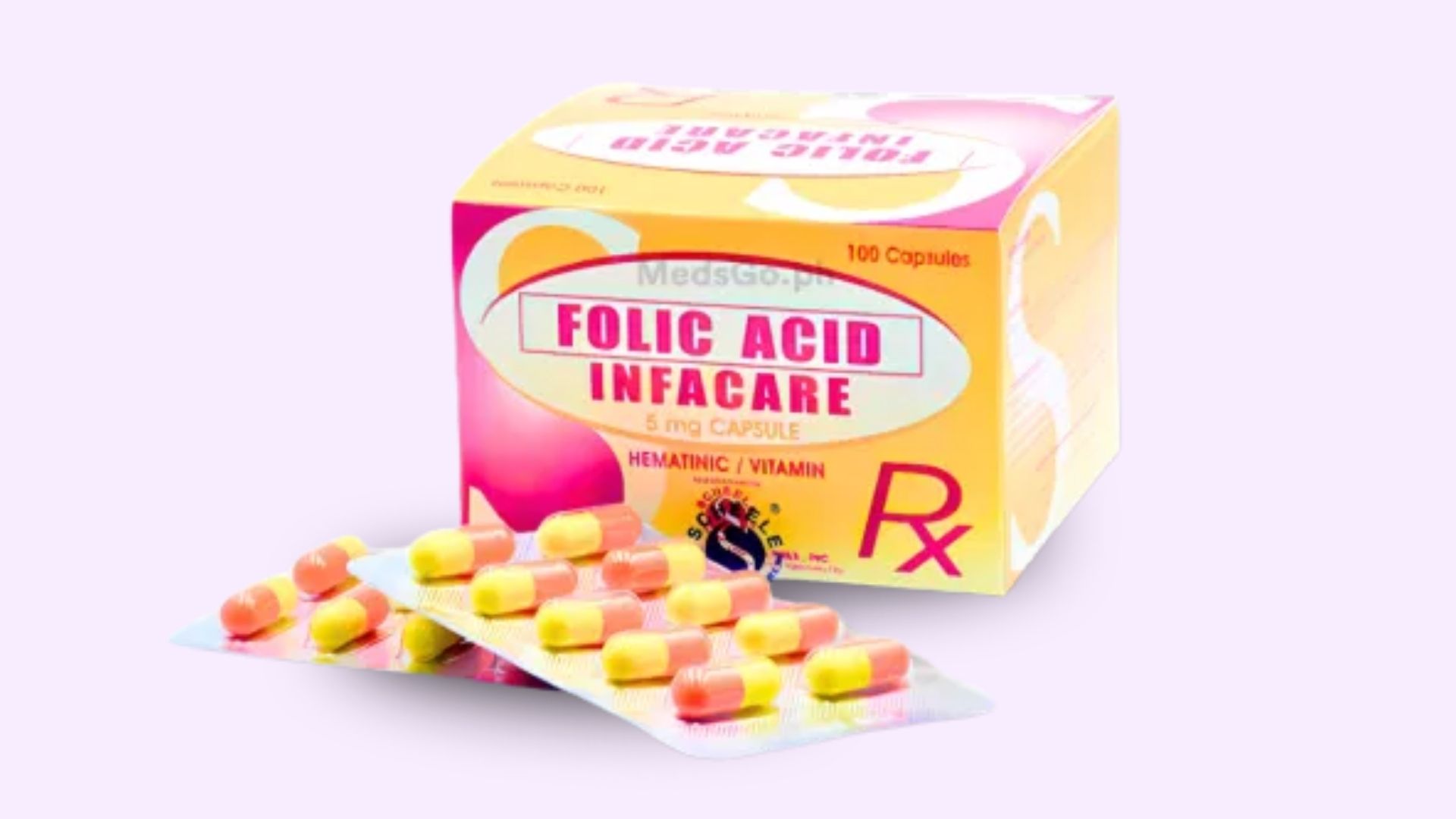 INFACARE / Folic Acid (Vit. B9) / 5mg - Capsule 1s