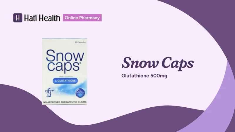 Snow Caps / Glutathione / 500 mg - Capsule 1s | Hati Health